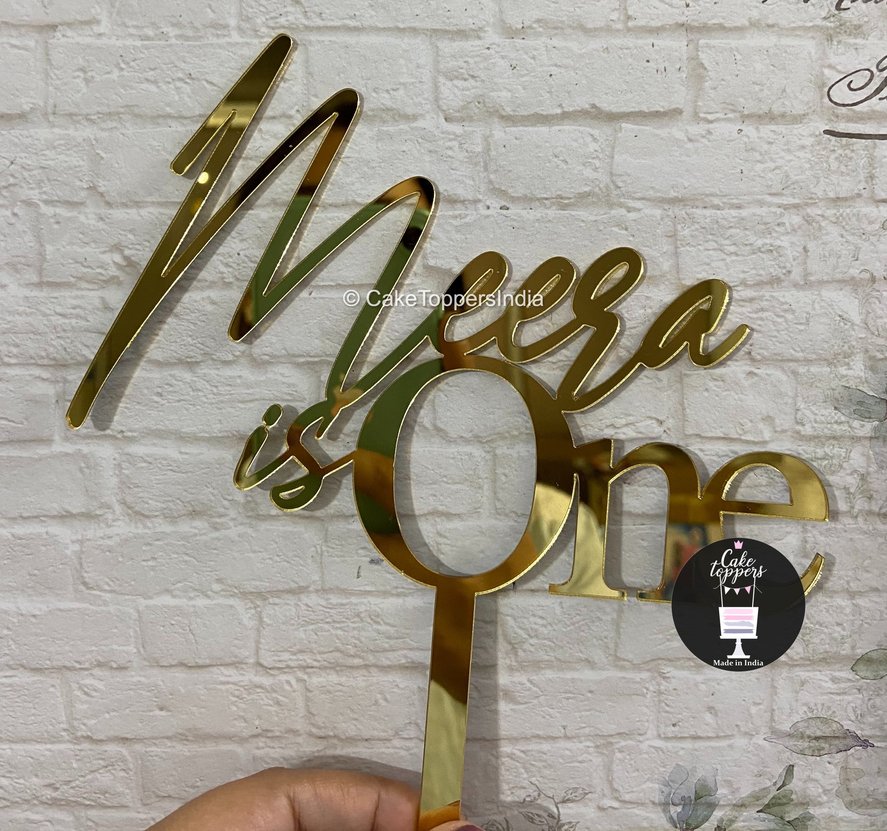 Personalized / Customized Cake Topper for Kids with Name and Age PKCT0 ...
